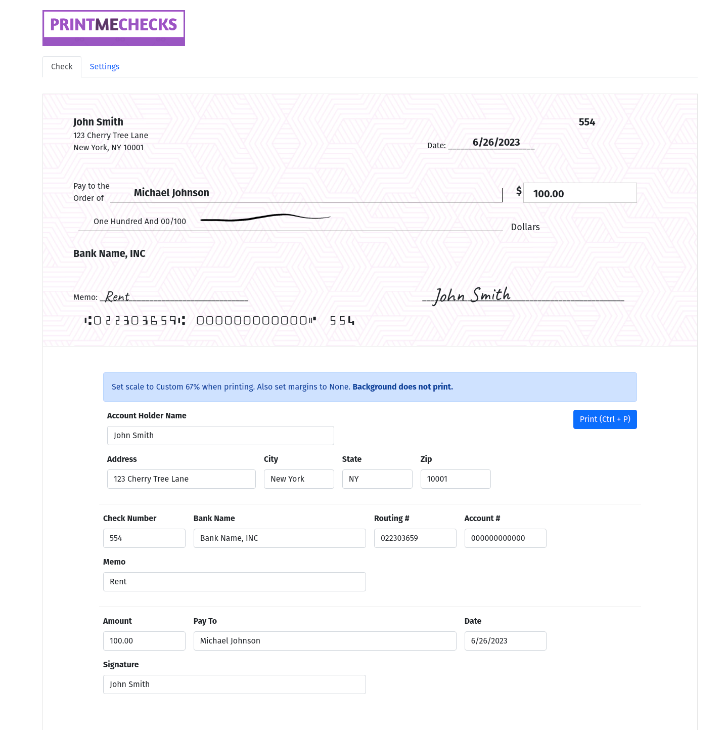 GitHub - sktzofrenic/printmechecks: Free tool for printing your own ...